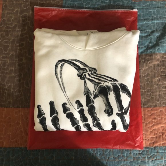 VLONE | Shirts | Juice Wrld X Vlone Bones Sweatshirt White | Poshmark